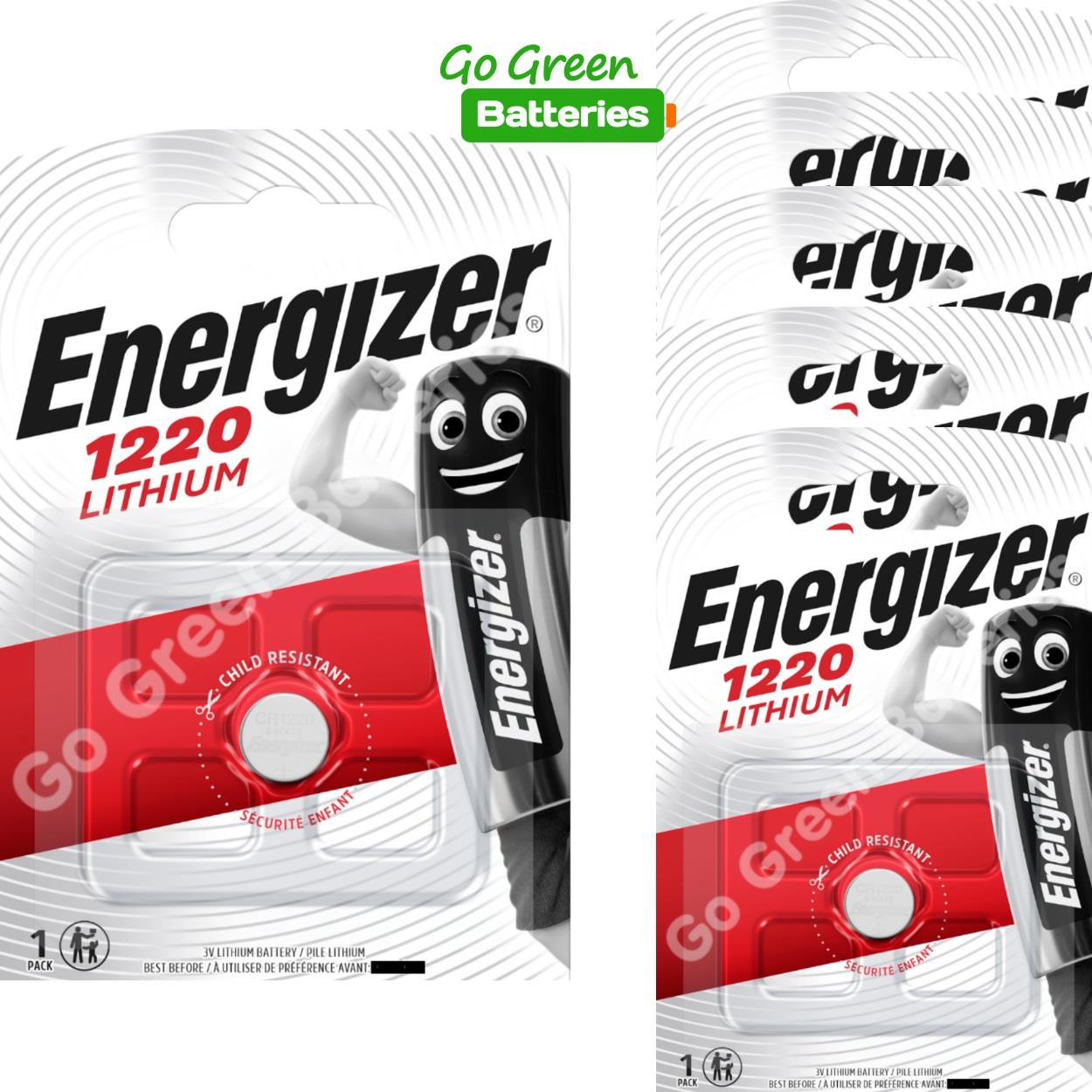 6 x Energizer 1220 CR1220 3V Lithium Coin Cell Battery DL1220 KCR1220, BR1220 7638900052206 | eBay