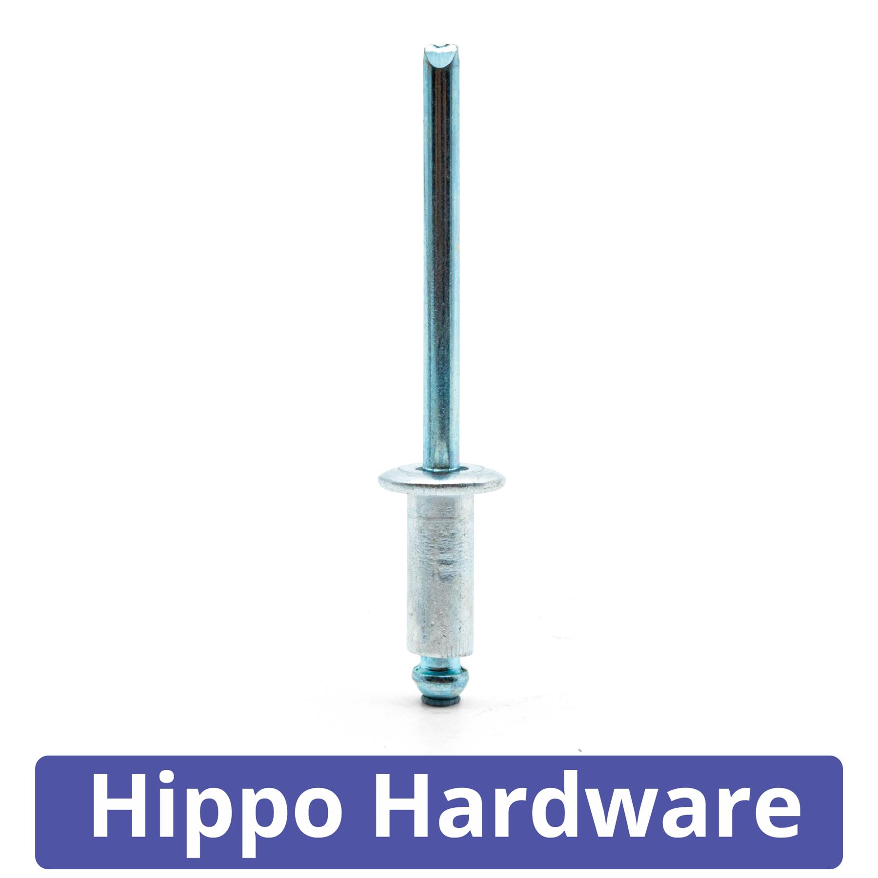 Stainless Steel Rivets BLACK POP RIVETS EXTRA LARGE FLANGE DOME HEAD ...