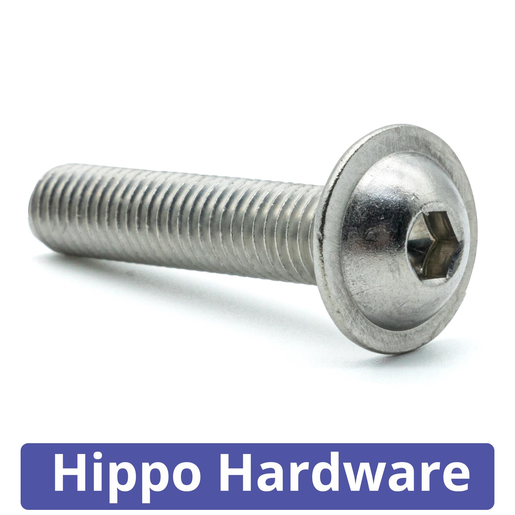 M3 M4 M5 M6 M8 FLANGED BUTTON HEAD SCREWS ALLEN SOCKET BOLTS A2 STAINLESS STEEL | eBay