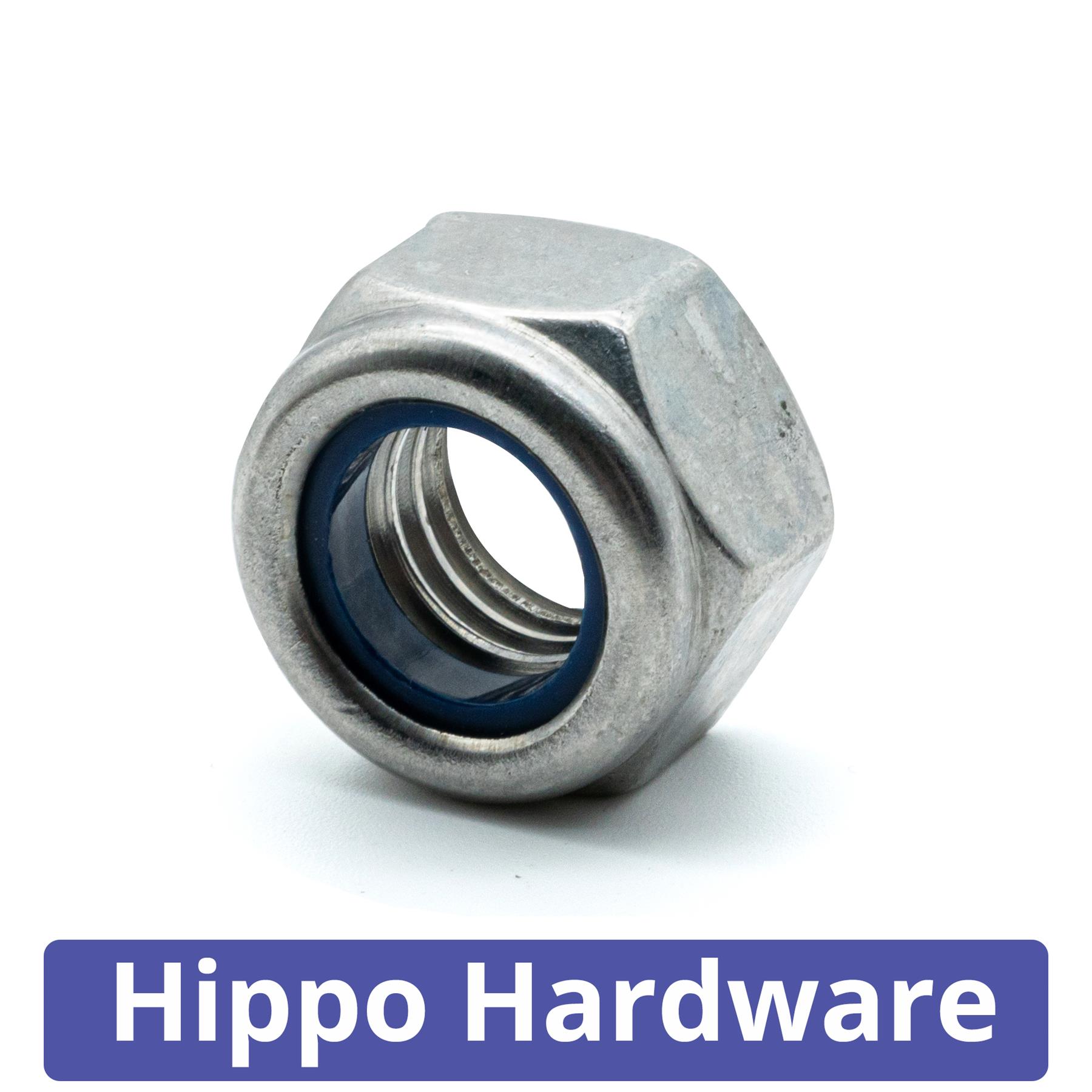 M6 - 6mm Nyloc Nuts Insert Nylon Lock Nuts Stainless Steel A2 Type T ...