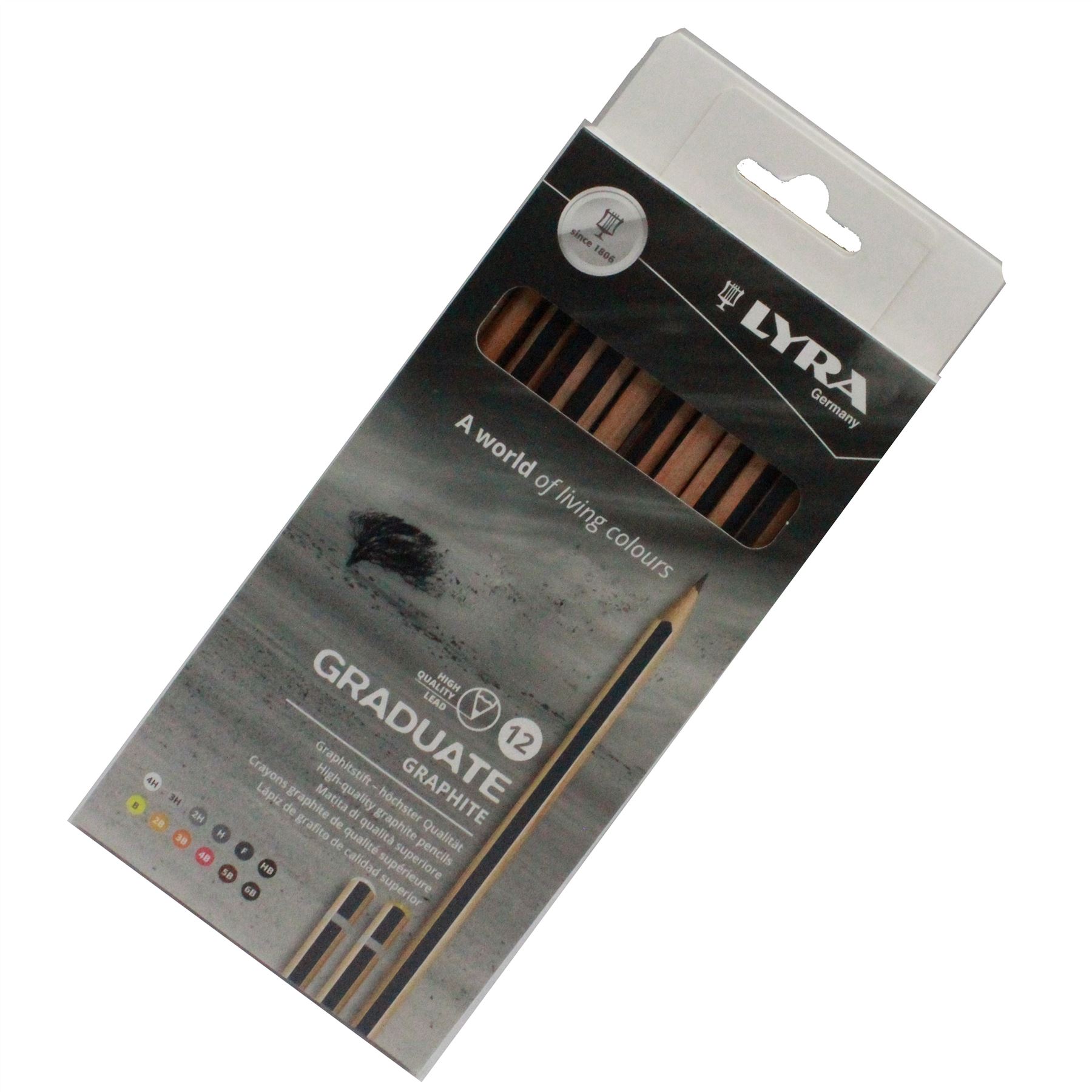 Lyra pencils set graduate graphite pencil box 12 pcs 4h 6b | eBay