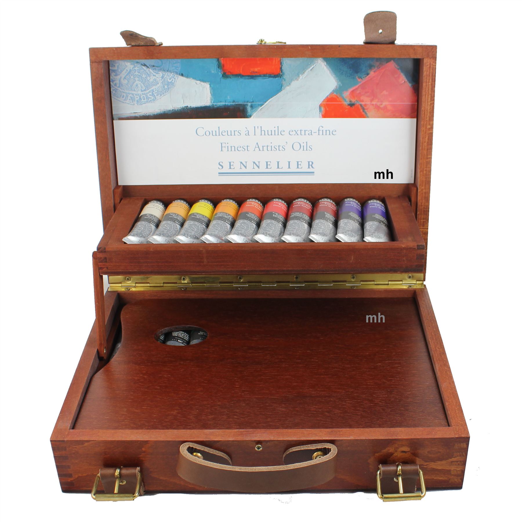Sennelier Oil Paint Box Sets Artist Grade 12/15/22 Tubes, Brushes ...
