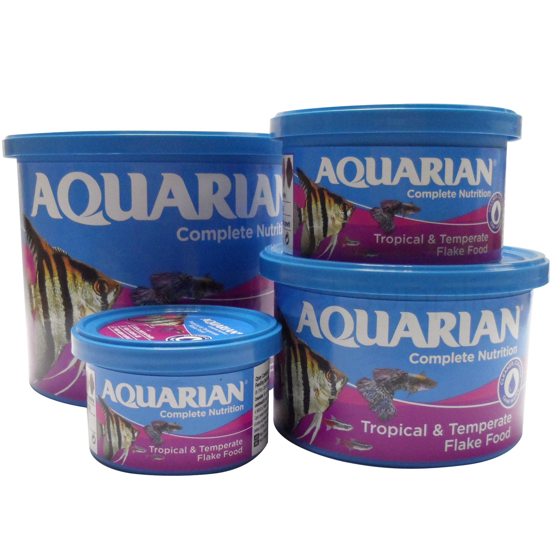 Aquarian Fish Food Tropical and Temperate Flake Freshwater Tank ...
