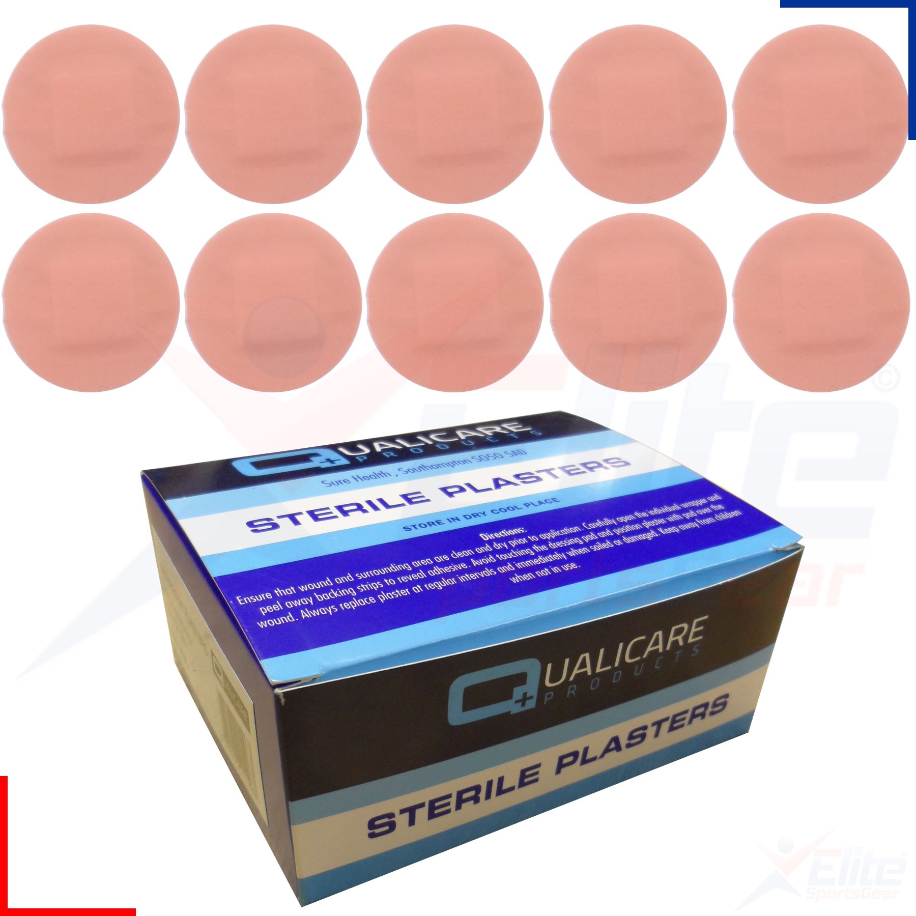 100 x Sterile Spot Plasters Round Small Washproof First Aid Cut Wound ...