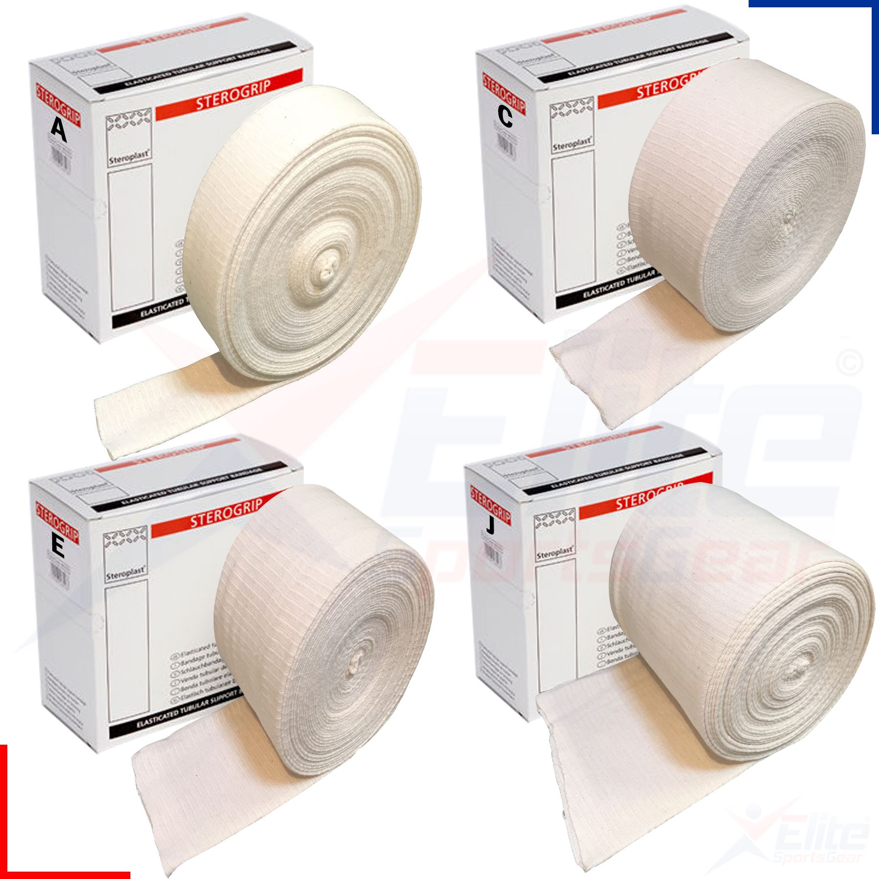Steroplast Elasticated Tubular Elastic Bandage Sterogrip Compression ...