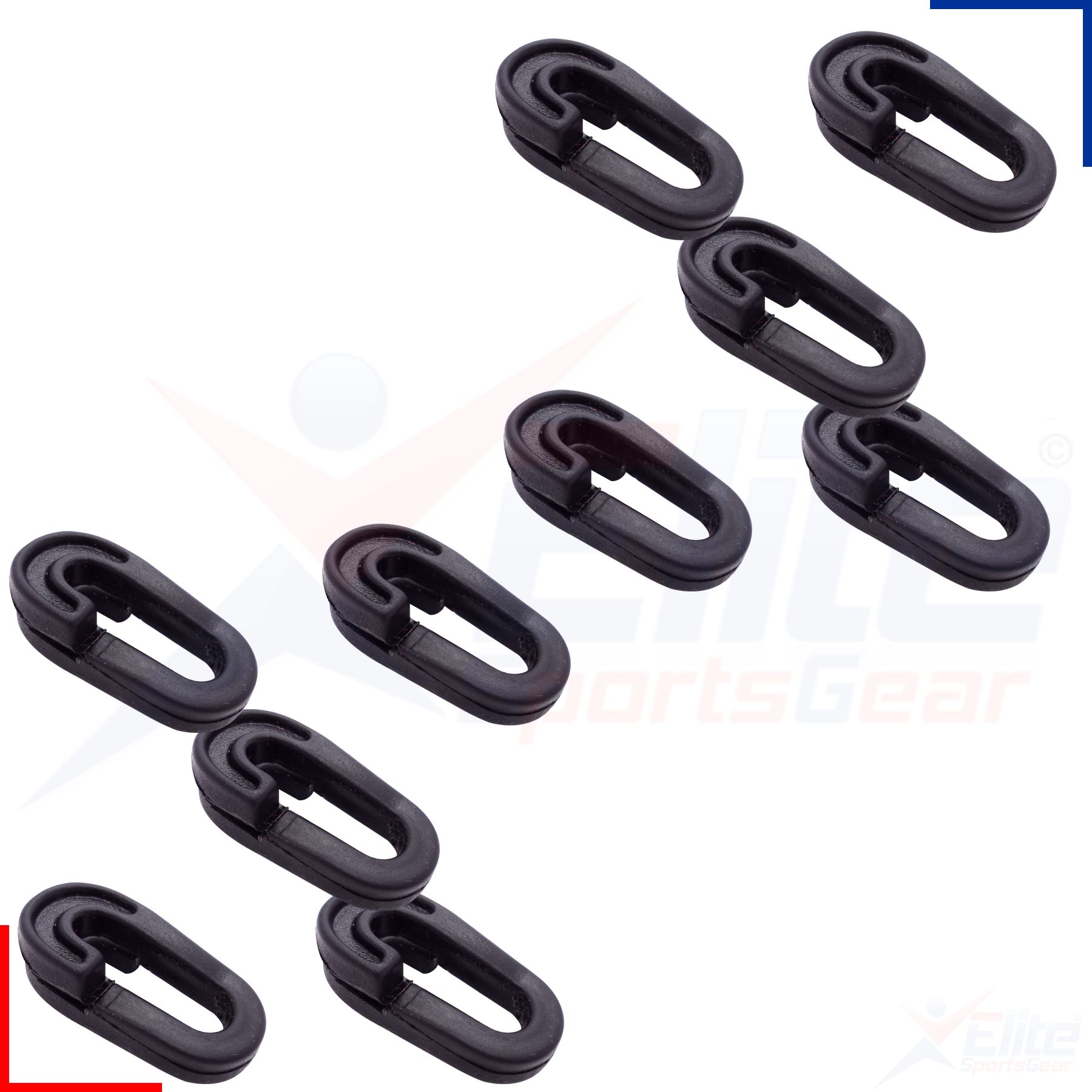 Precision Training Football Easy Goal Net Plastic Clip Fasteners Black ...