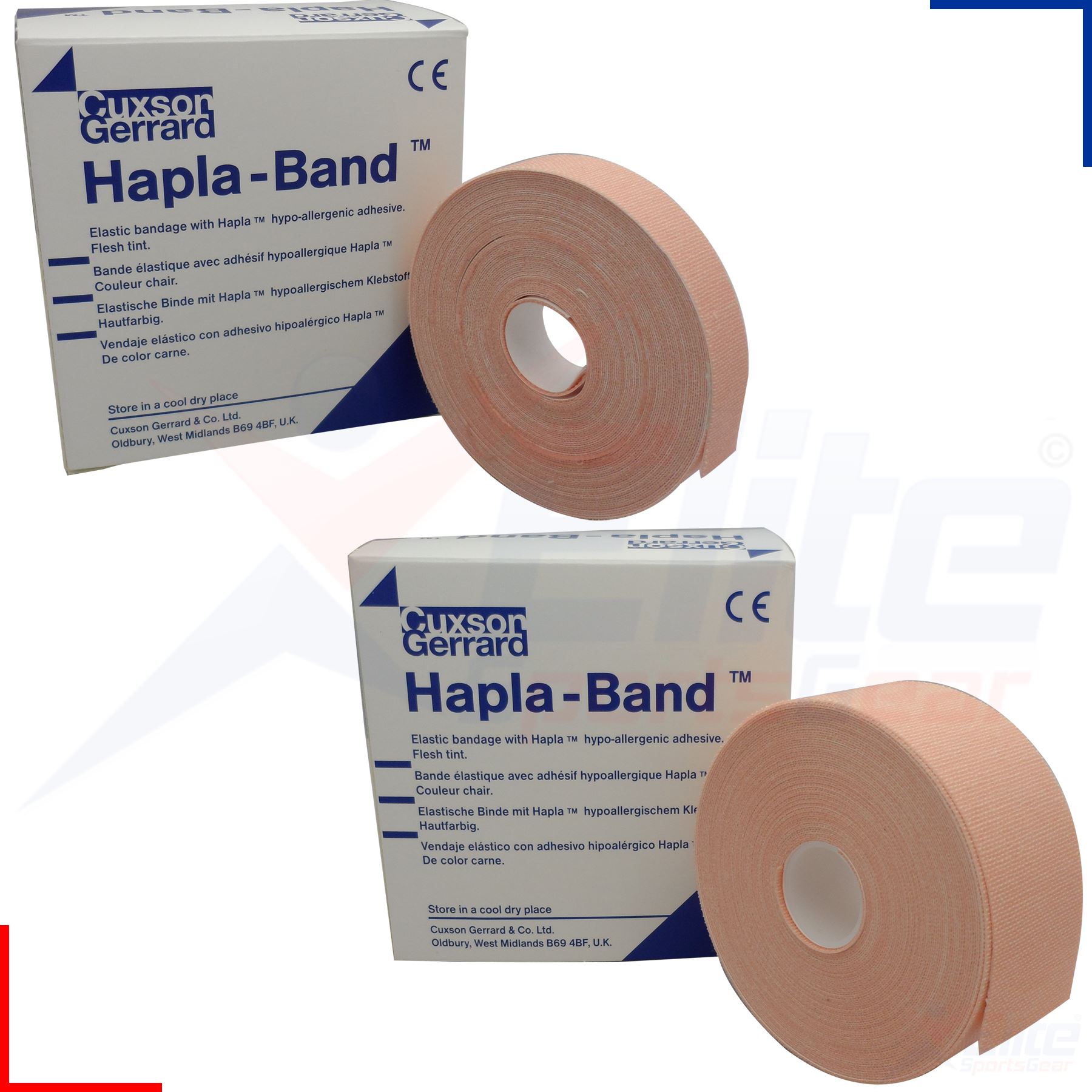 Hapla-Band 1.25cm or 2.5cm x 10M Rolls Stretchable Thin Hypoallergenic ...