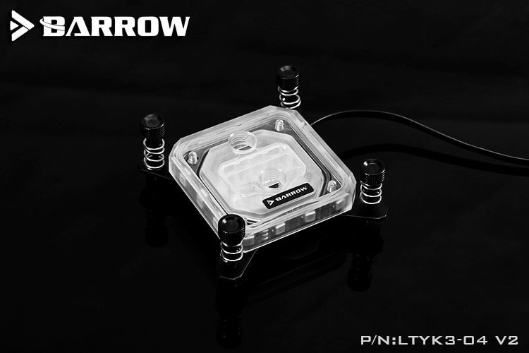 Barrow Acrylic Micro Jet CPU Waterblock, LRC 2.0 RGB, INTEL 115x ...