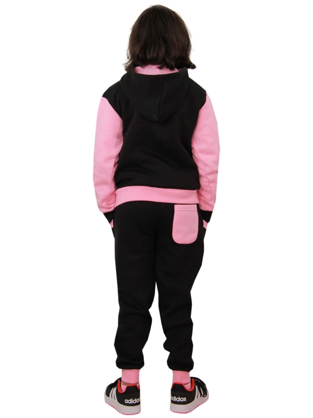 Kids Tracksuit Girls Boys Fleece Hooded Hoodie Bottom Jogging Suit ...