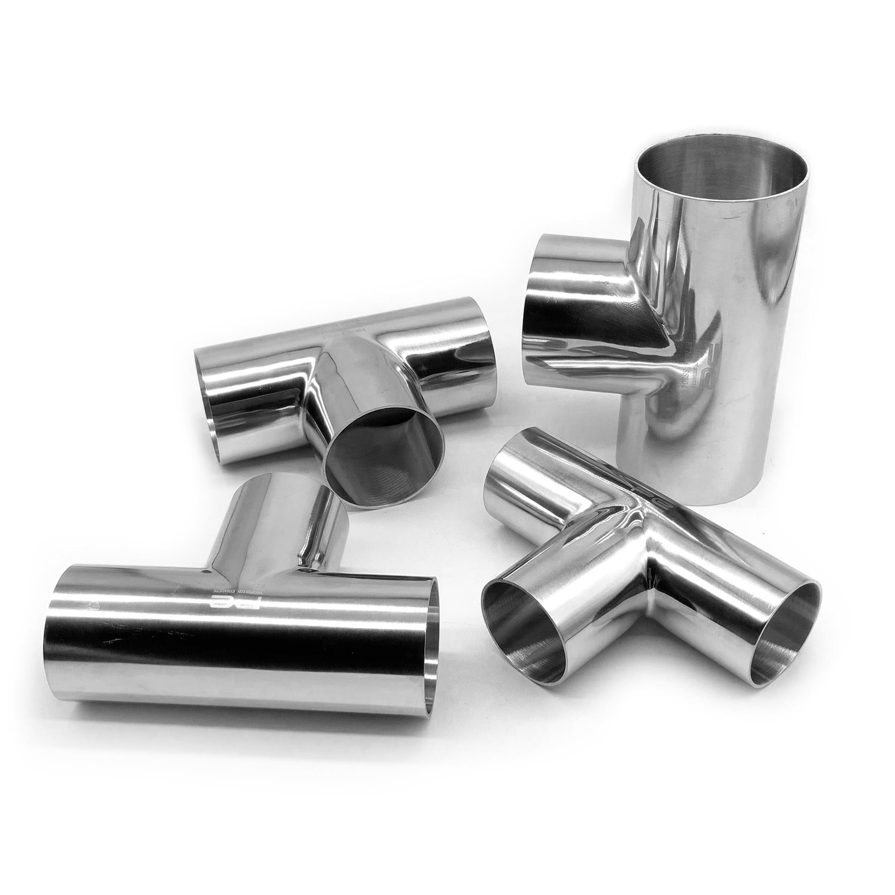 Equal Tee T Piece Y Pipe 2" - 3" 51mm - 76mm Exhaust Bend 304 Stainless ...