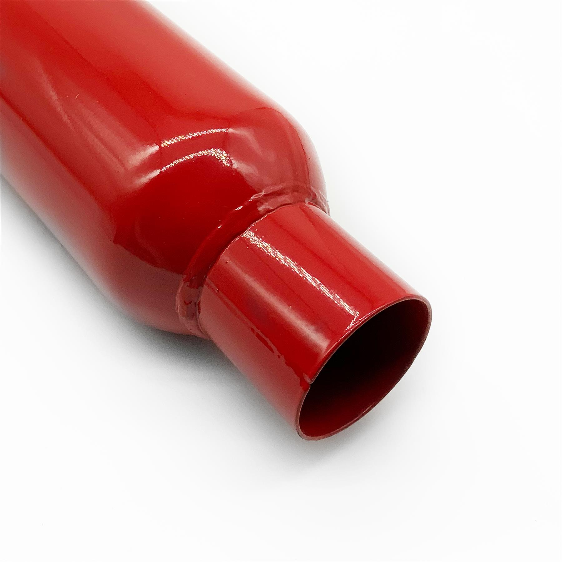 Universal Glass Pack Exhaust Pro Bomb Muffler In Cherry Red Or ...