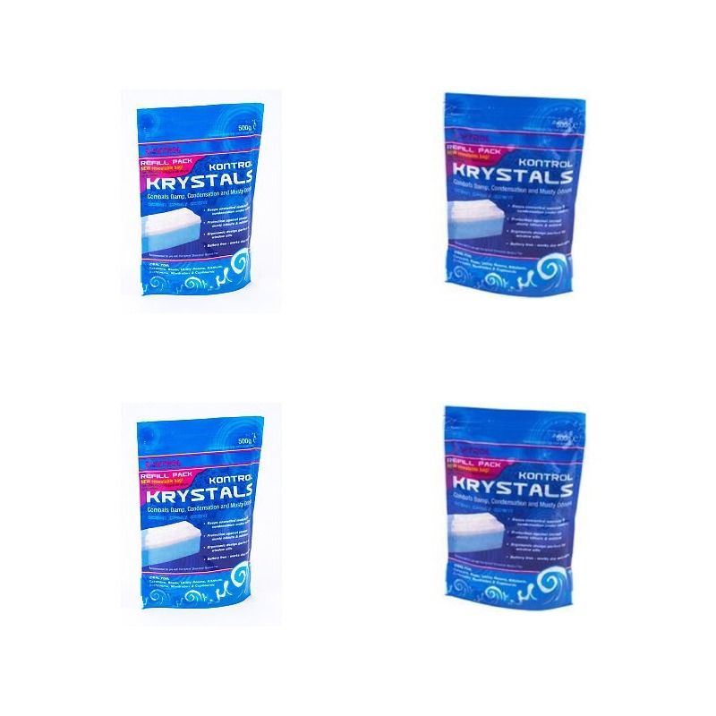 4 X KONTROL CARAVAN MOISTURE TRAP DEHUMIDIFIER CRYSTALS 500g SIZE | eBay