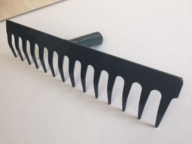 METAL GARDEN LAWN STONE RAKE HEAVY DUTY STRONG STEEL 14 TEETH QTY 6 | eBay