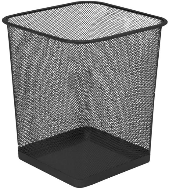 10L Square Mesh Bins Nonslip Metal Trash Can Bin Wastebasket For Home ...
