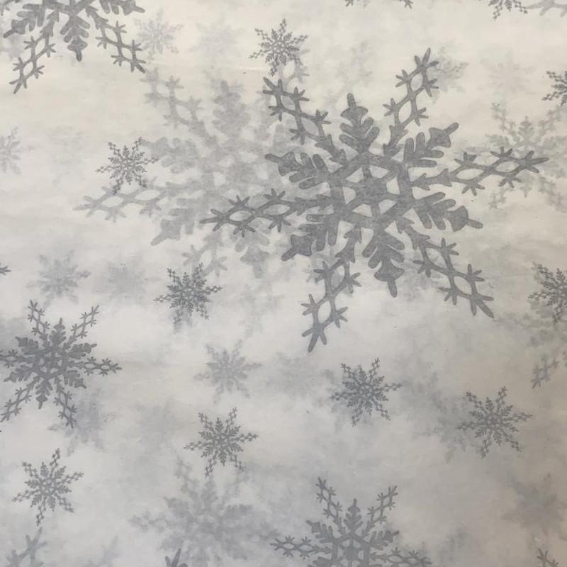 Printed Snowflake Tissue Paper Xmas - Gift Wrapping Christmas Pattern ...