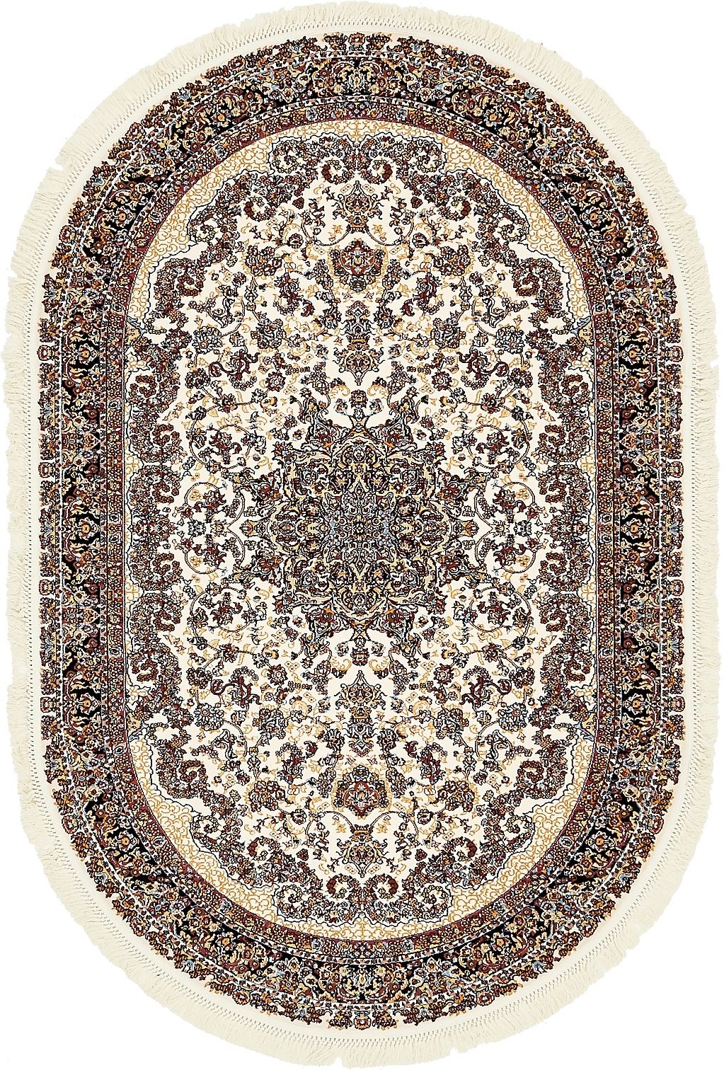 Home Floor Carpte# Area Rug Oval Shape Medallion Carpets Traditional ...