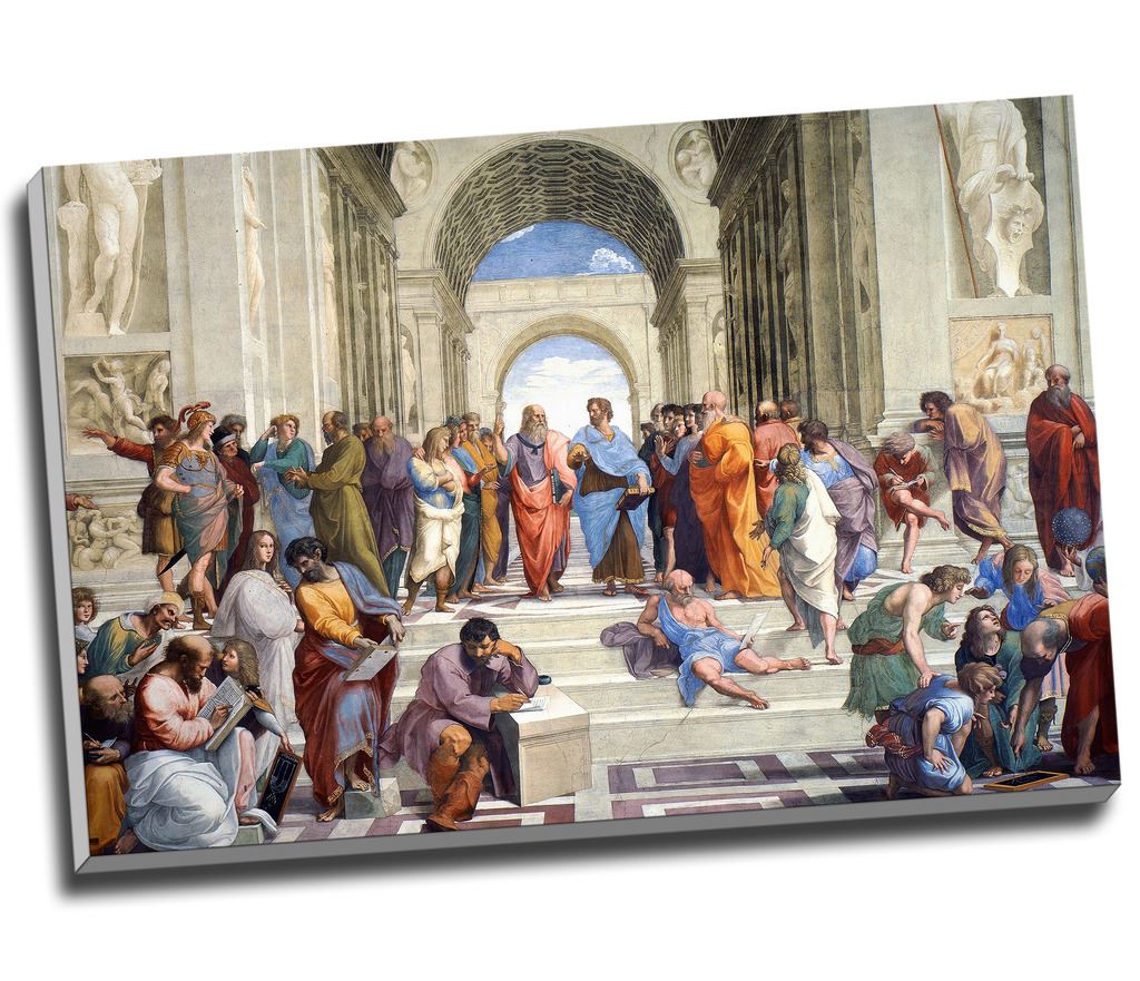 Raphael School Of Athens Canvas Print Wall Art 30x20" A1 | eBay