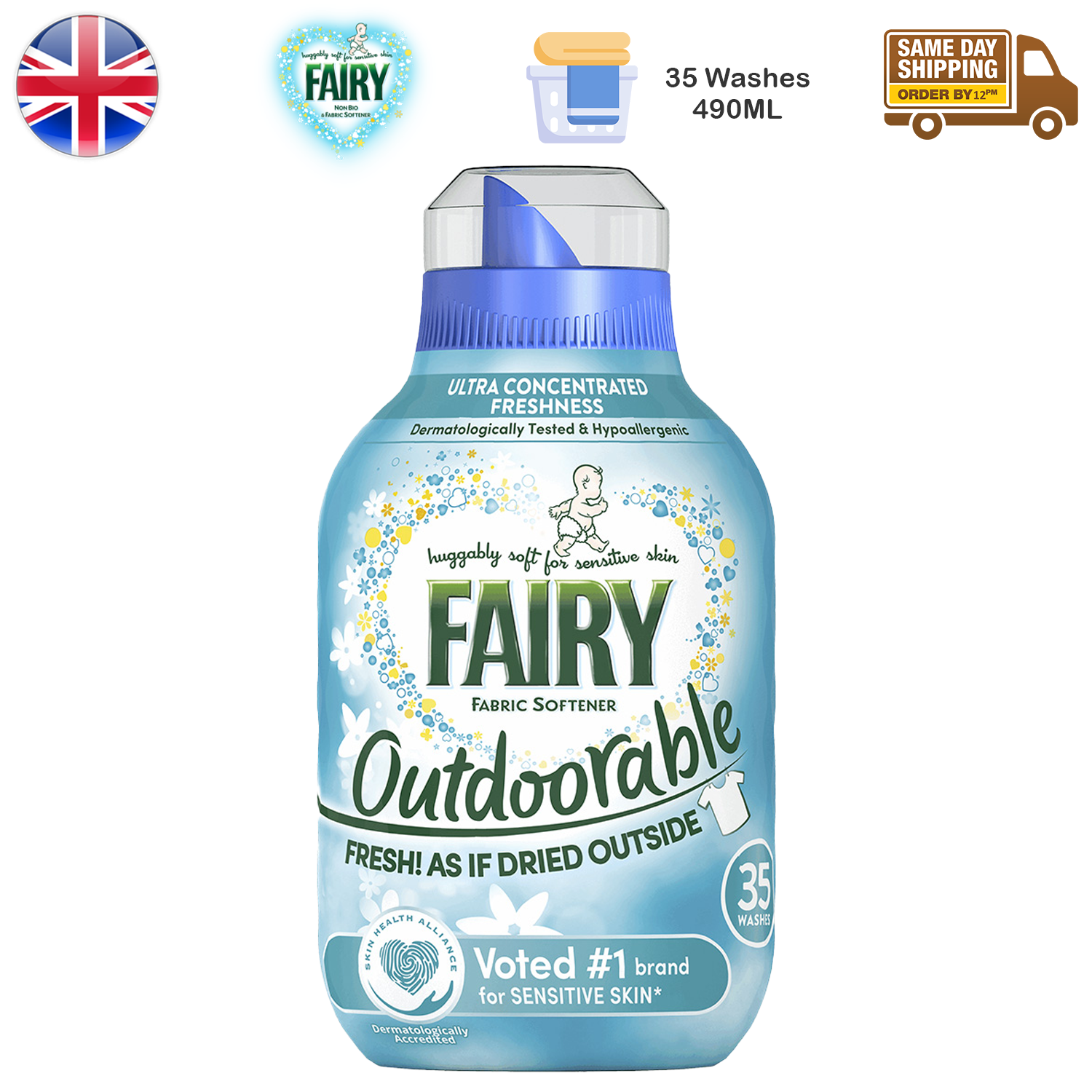 Fairy Laundry Fabric Softener Outdoorable Ultra Concentrated 35 Washes ...