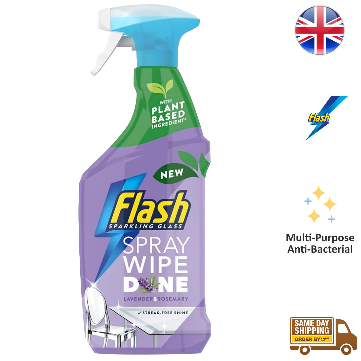 Flash Spray Wipe Done All Purpose Disinfectant Multi Surface Cleaner ...