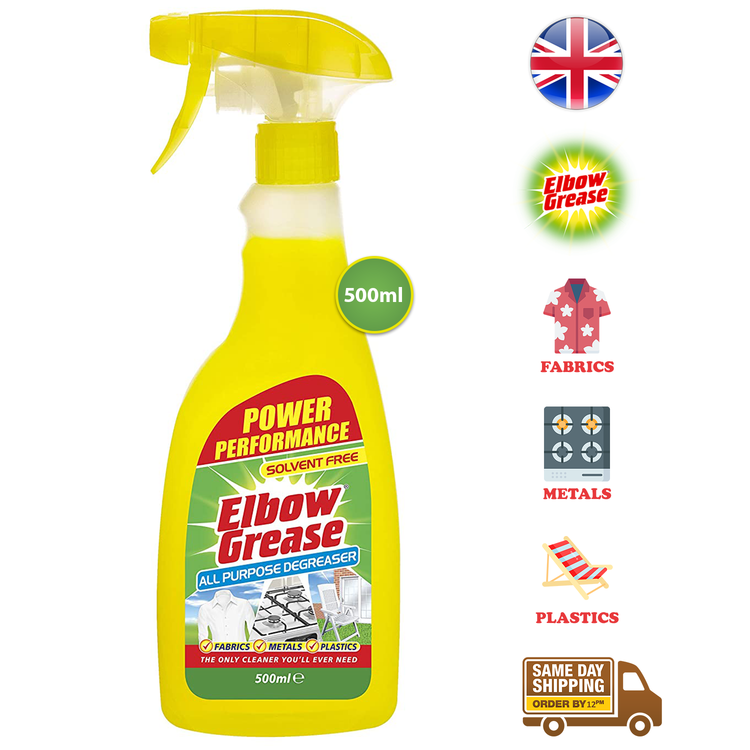 Elbow Grease Spray All Purpose Degreaser Kitchen Stain Remover Cleaner ...