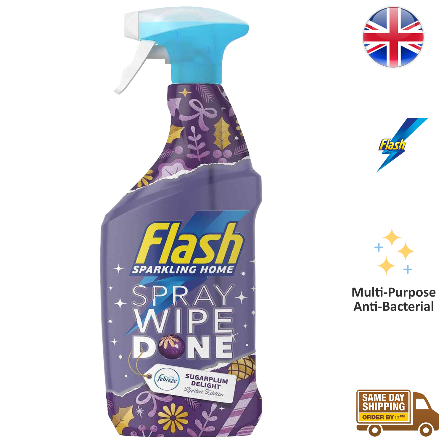Flash Spray Wipe Done All Purpose Disinfectant Multi Surface Cleaner ...
