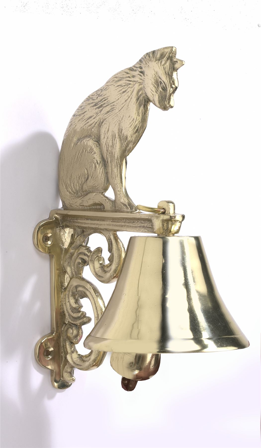 Cast Brass Bell - Cat Hanging Bell Gift Collectable 5055885090986 | eBay