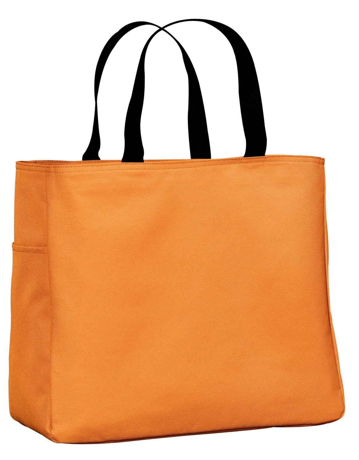 Port Authority Essential Tote Bag Exterior Side Pocket Web Handles ...