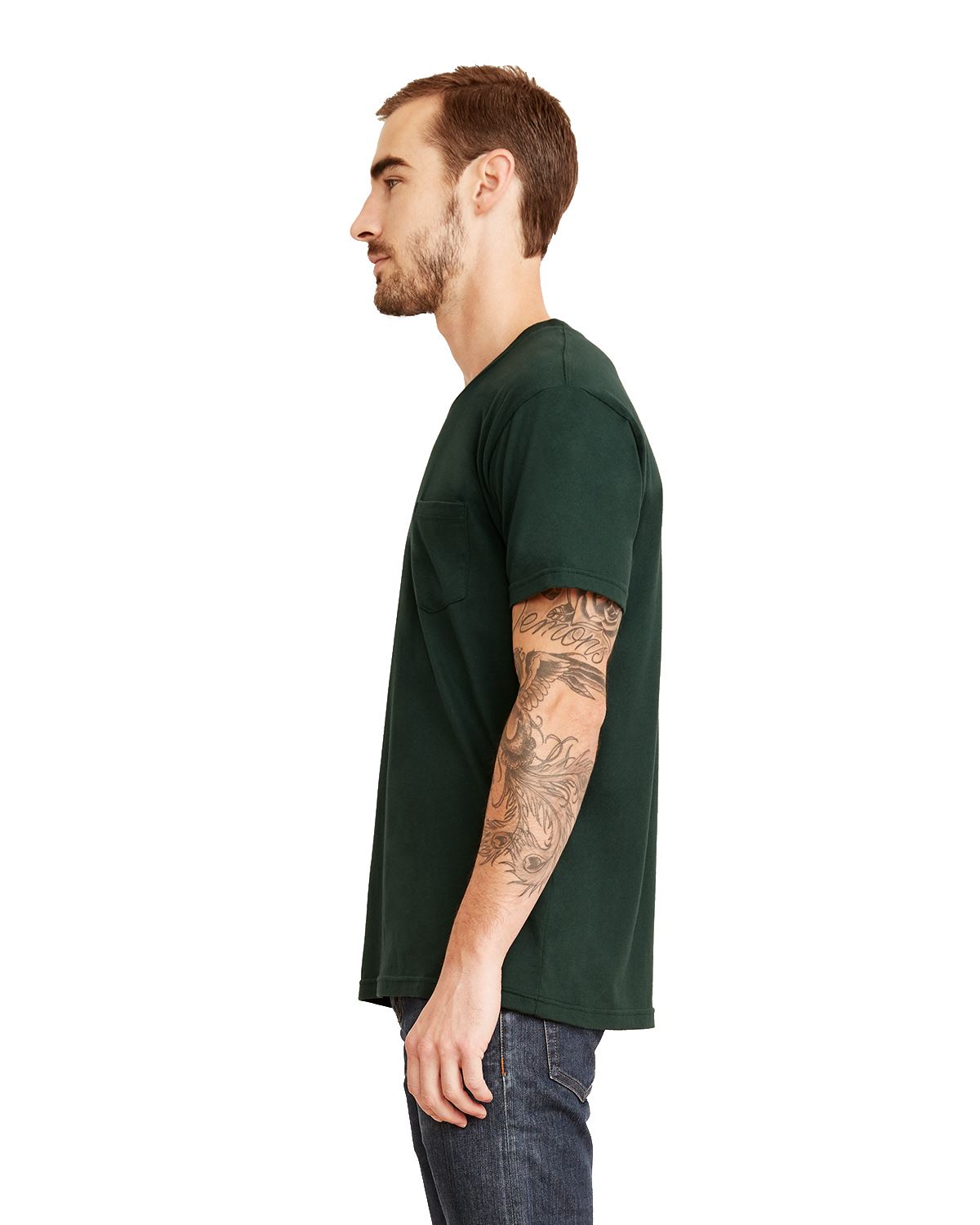 NEW Next Level 100% Cotton Unisex Pocket Crew Neck XS-3XL T-Shirt M ...
