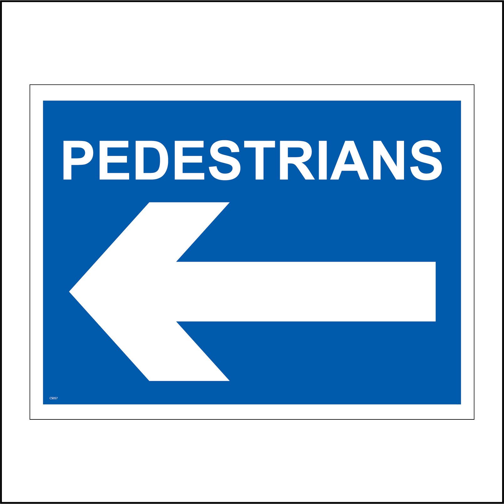 Pedestrians Diversion Signs Left Right Arrows Route Way Highways Work ...