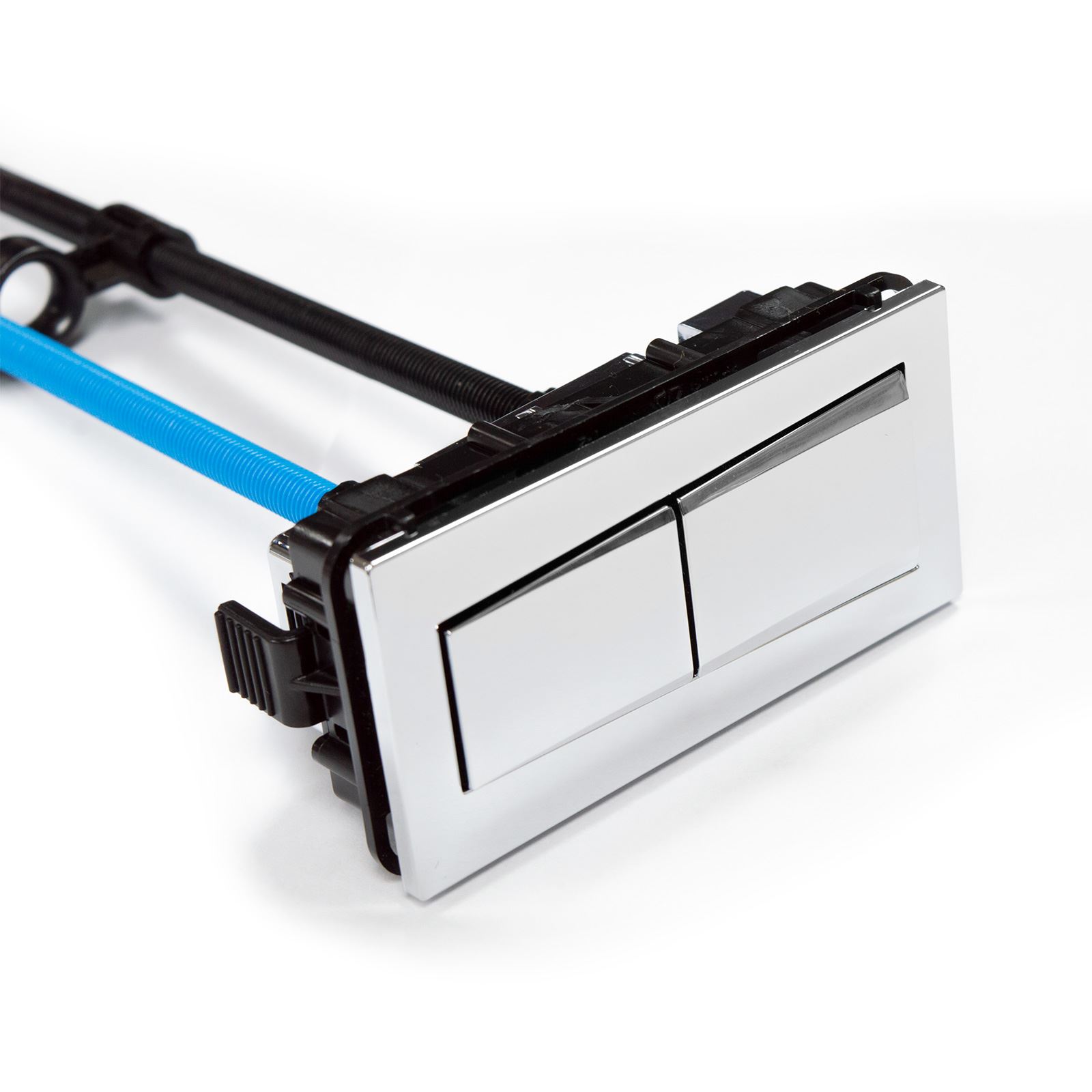 Modern Dual Flush Toilet Cistern Push DIY Replacement Button Chrome ...