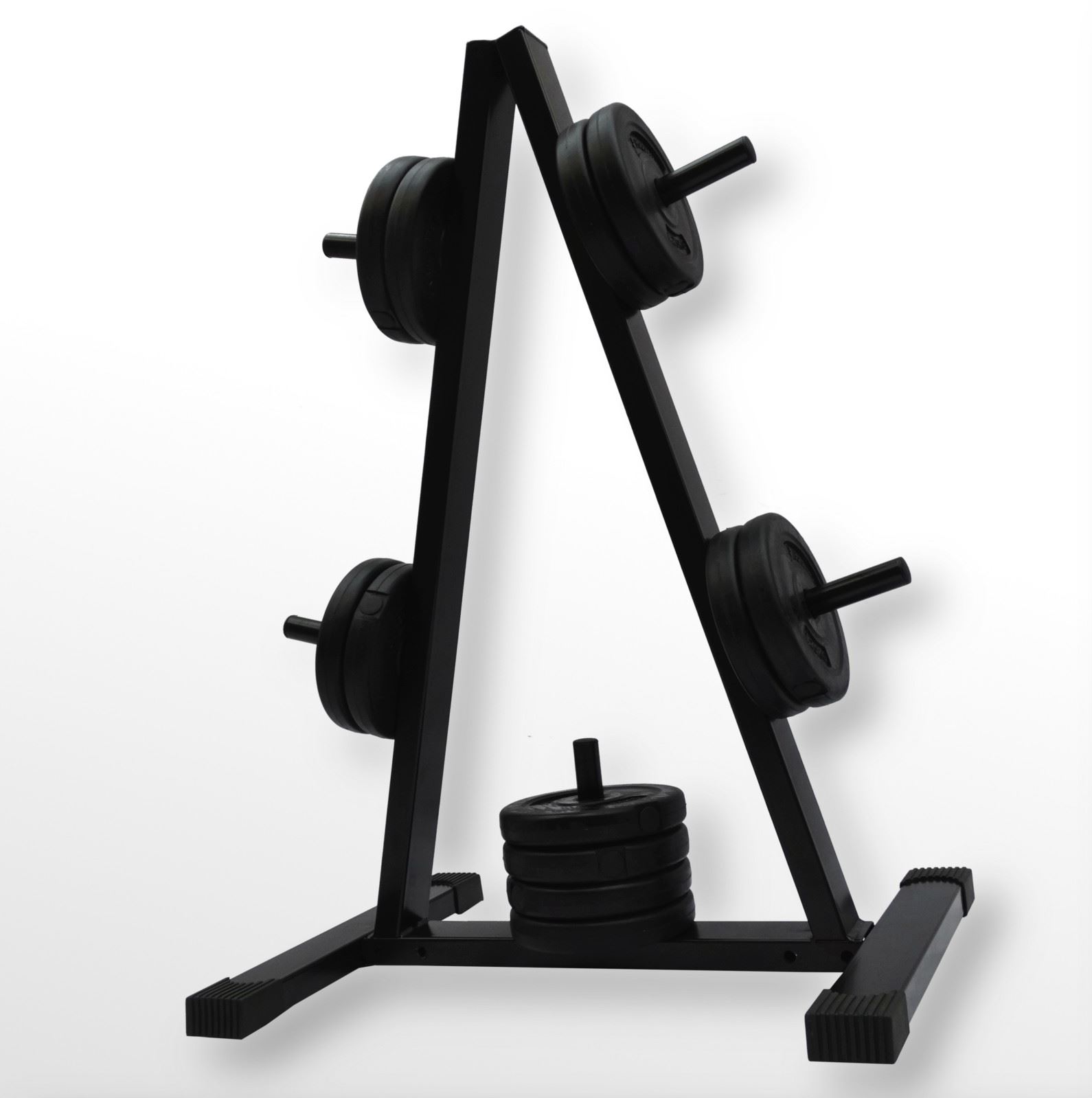 BodyRip 1" Standard Weight Barbell Disc Plate Rack Stand Holder Tree ...