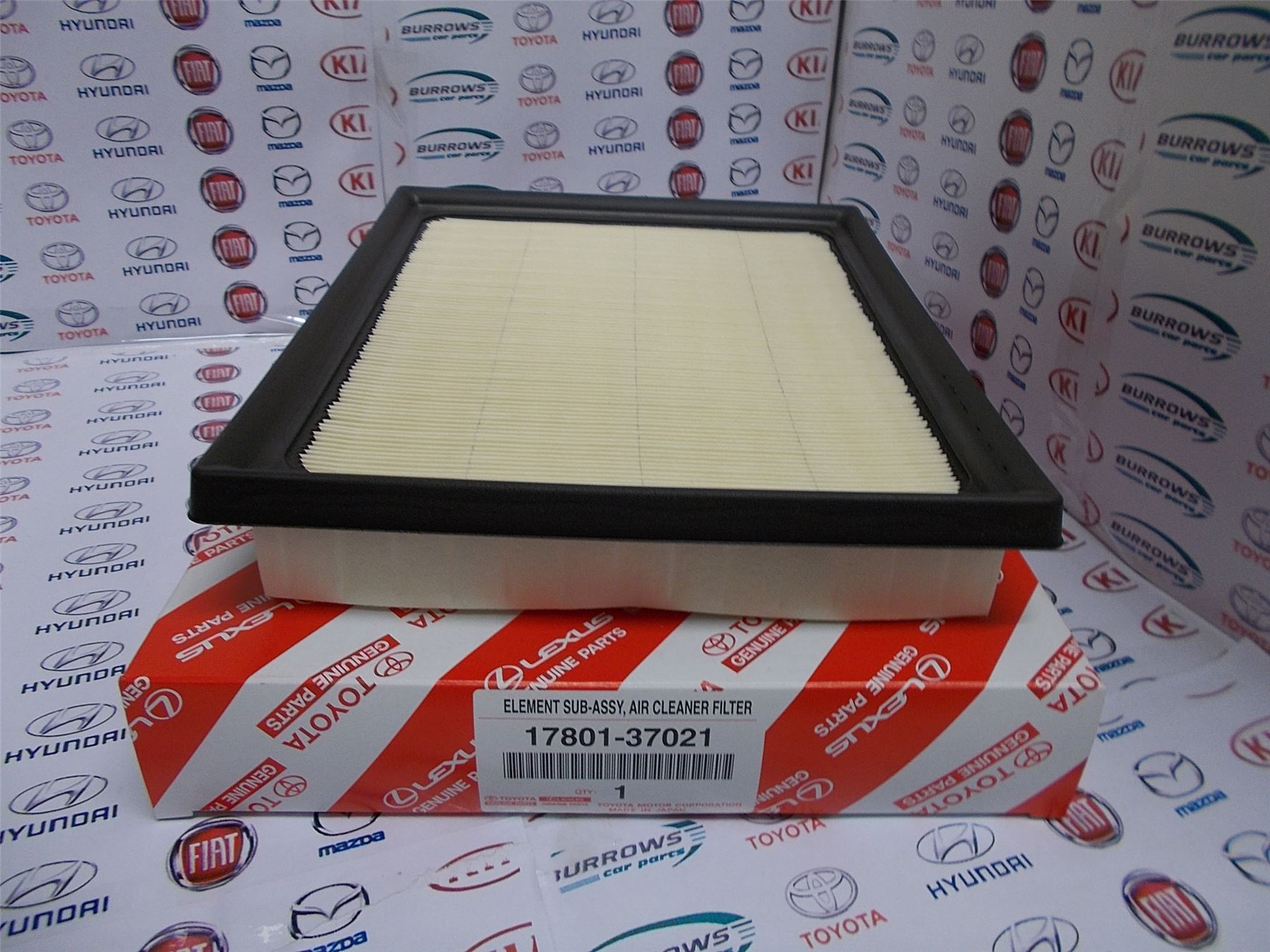 Genuine Toyota Auris 1.8 Hybrid & Prius 2009- Air Filter - 17801-37021 ...