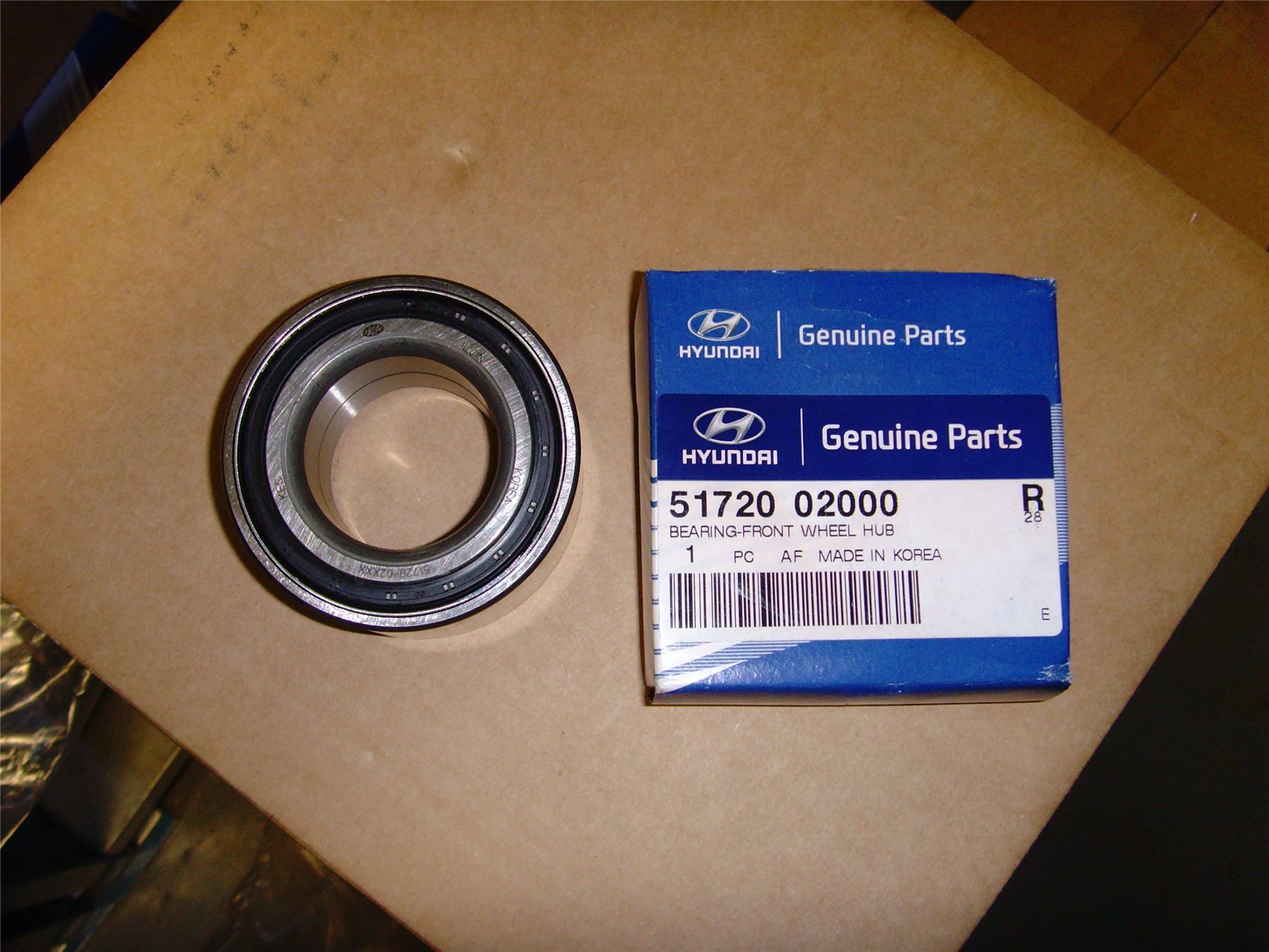 Genuine Hyundai Front Wheel Bearing i10 2007 On 5172002000 | eBay