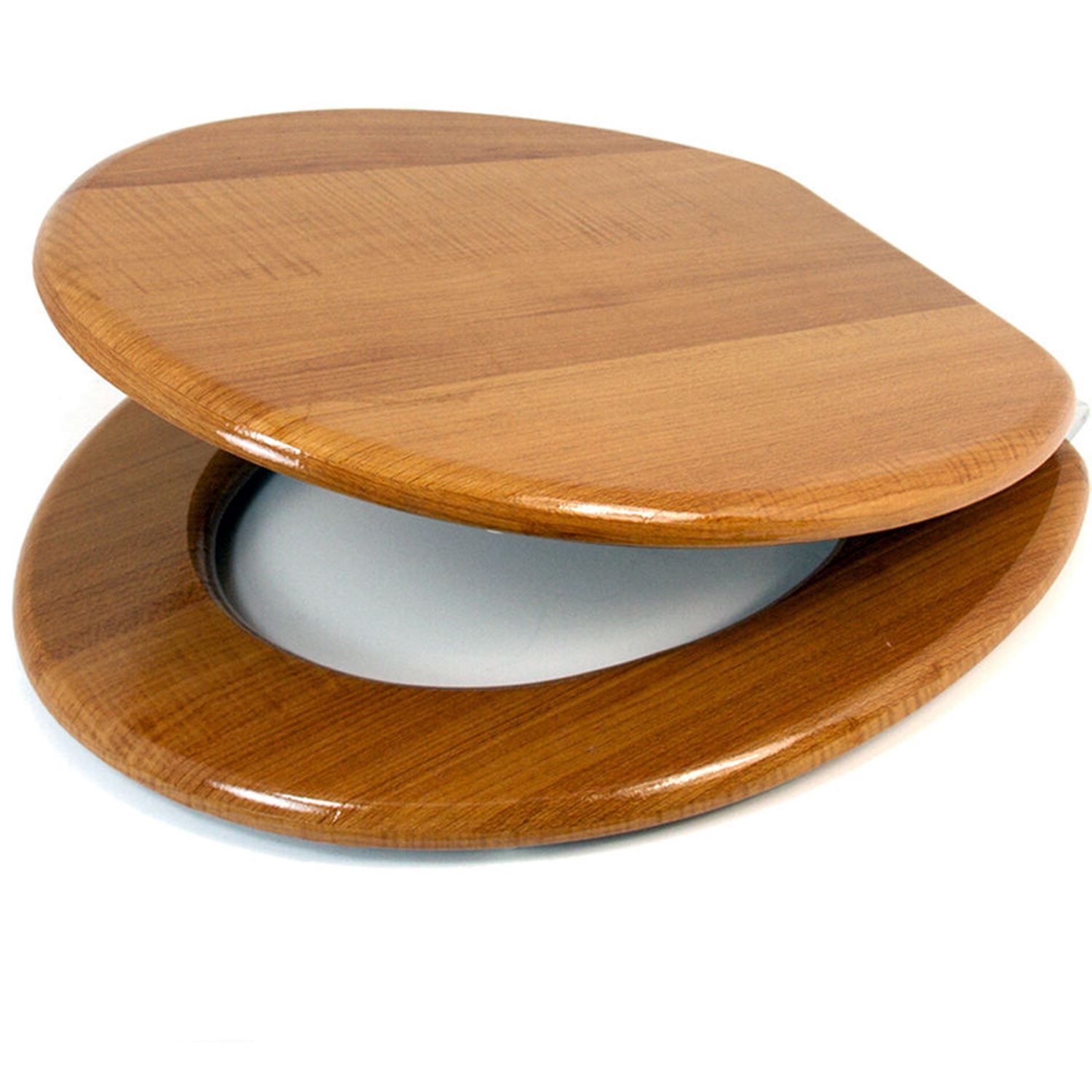 NEW 18 MDF UNIVERSAL BATHROOM WC TOILET SEAT EASY FIT WITH FITTINGS new-18-mdf-universal-bathroom-wc-toilet-seat-easy-fit-with-fittings