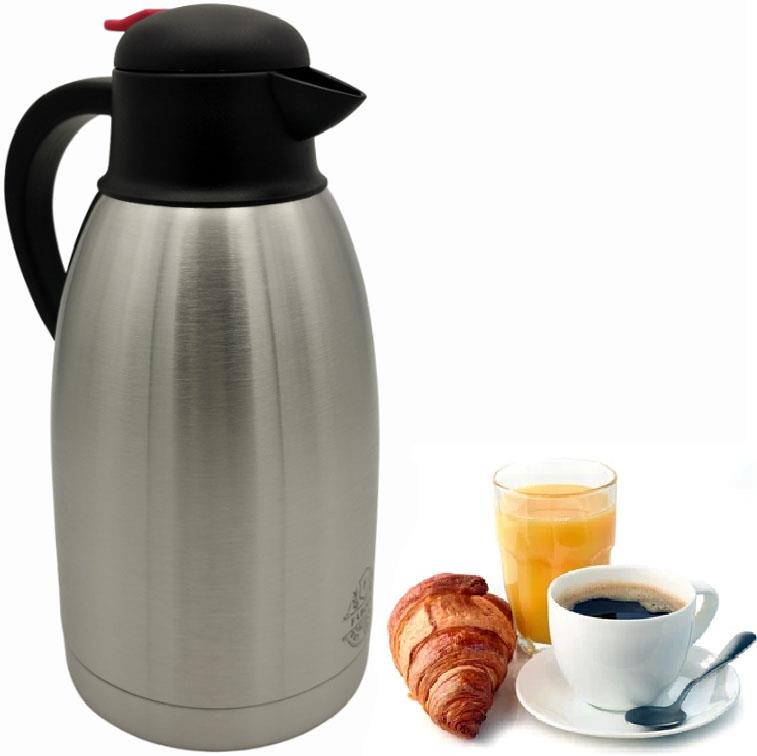 Stainless Steel Vacuum Kettle Flask Dispenser Hot Cold Tea Coffee ...