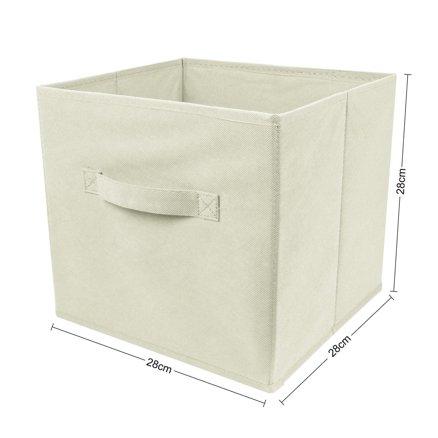 6 Pack Foldable Large Square Storage Box Collapsible Fabric Cubes Kids ...