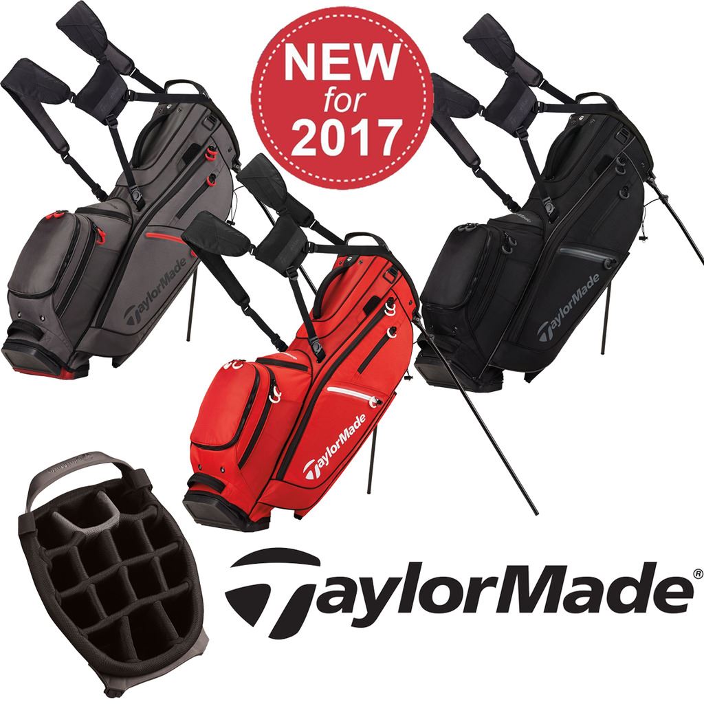 TAYLORMADE GOLF 2018 FLEXTECH CROSSOVER STAND BAG MENS CARRY BAG 14-WAY ...