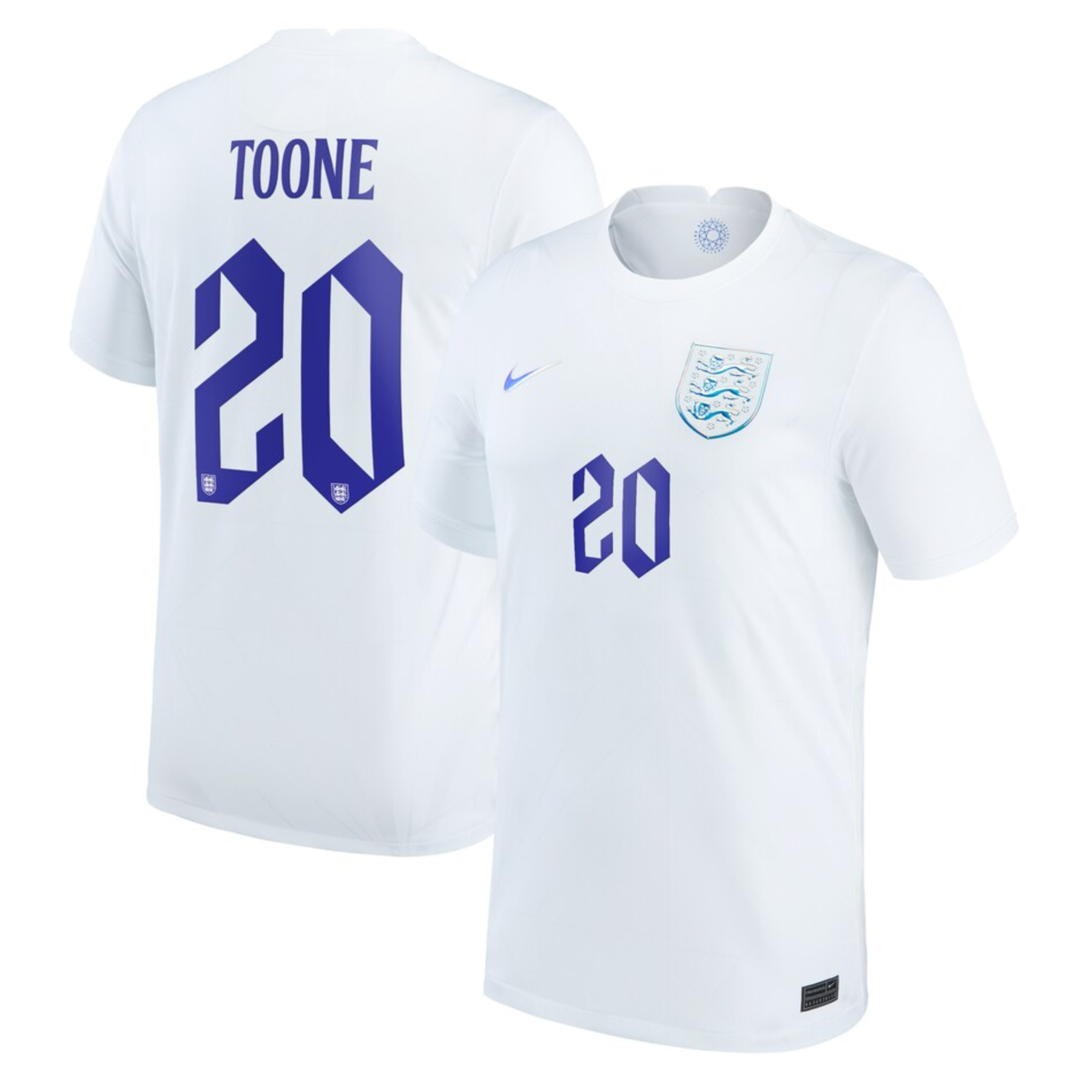 Maglietta da calcio per bambini Inghilterra (taglia 5-6Y) Nike donna top casa - Toone - nuova