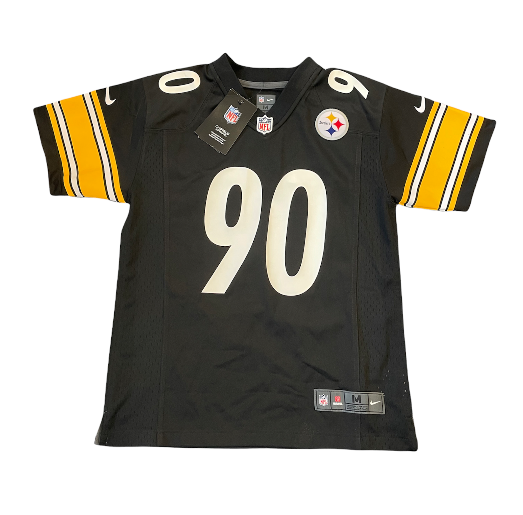 Maglietta Pittsburgh Steelers NFL (taglia 10-12y) Nike Home Top bambino - Watt 90 - Nuova