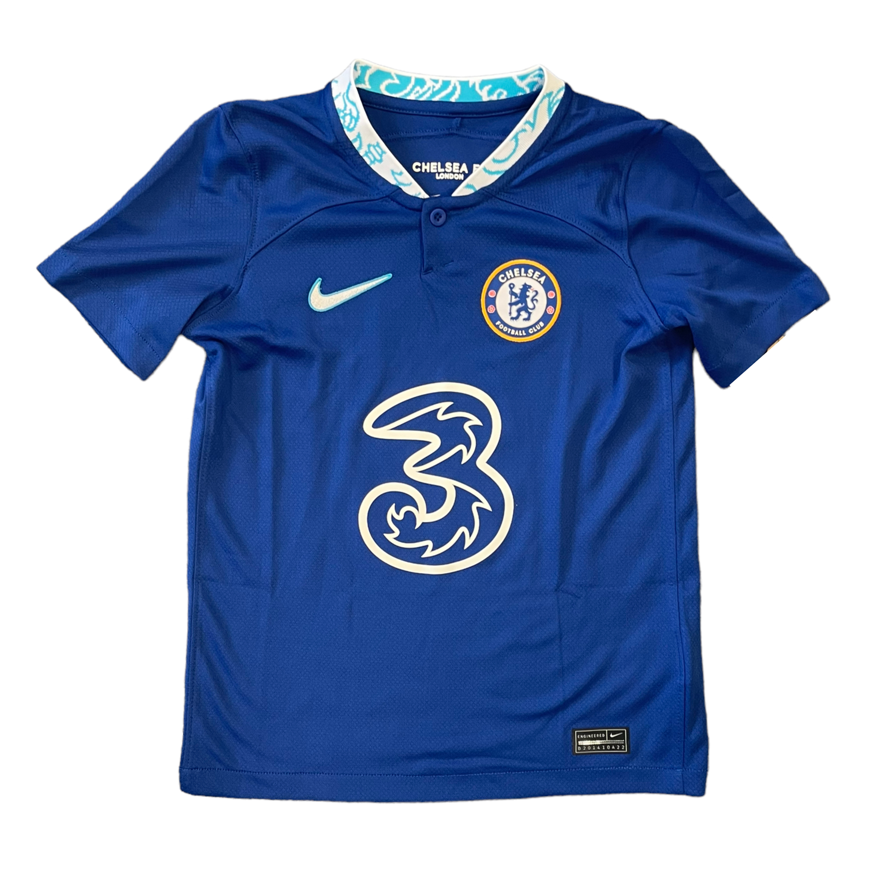 Camicia da calcio per bambini Chelsea (taglia 6-8Y) Nike Home Top - Jorginho - Nuova