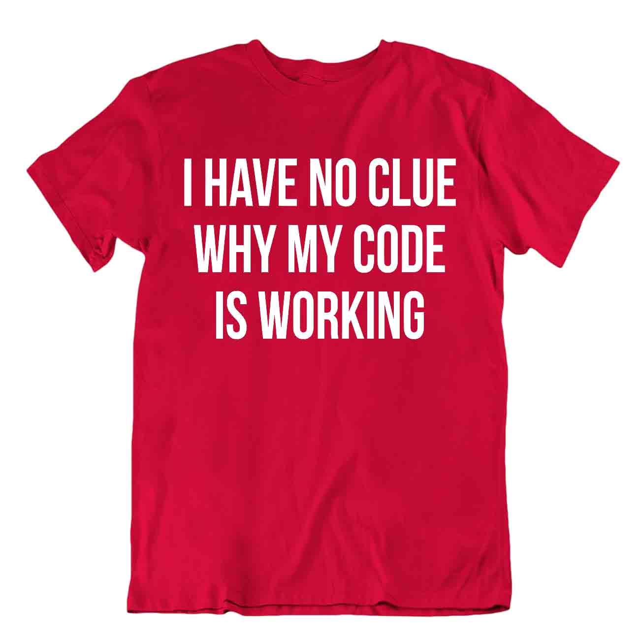 Programmer T Shirt Funny Cute Tee Working Code Shirt Tshirt Networking Ebay