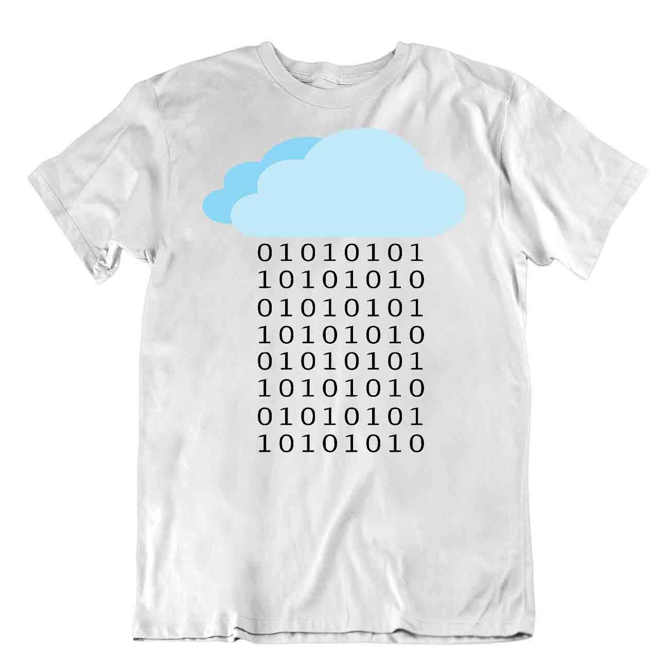 Cloud Of Binary Numbers T-Shirt Computer Code Tshirt Funny Design Tee ...