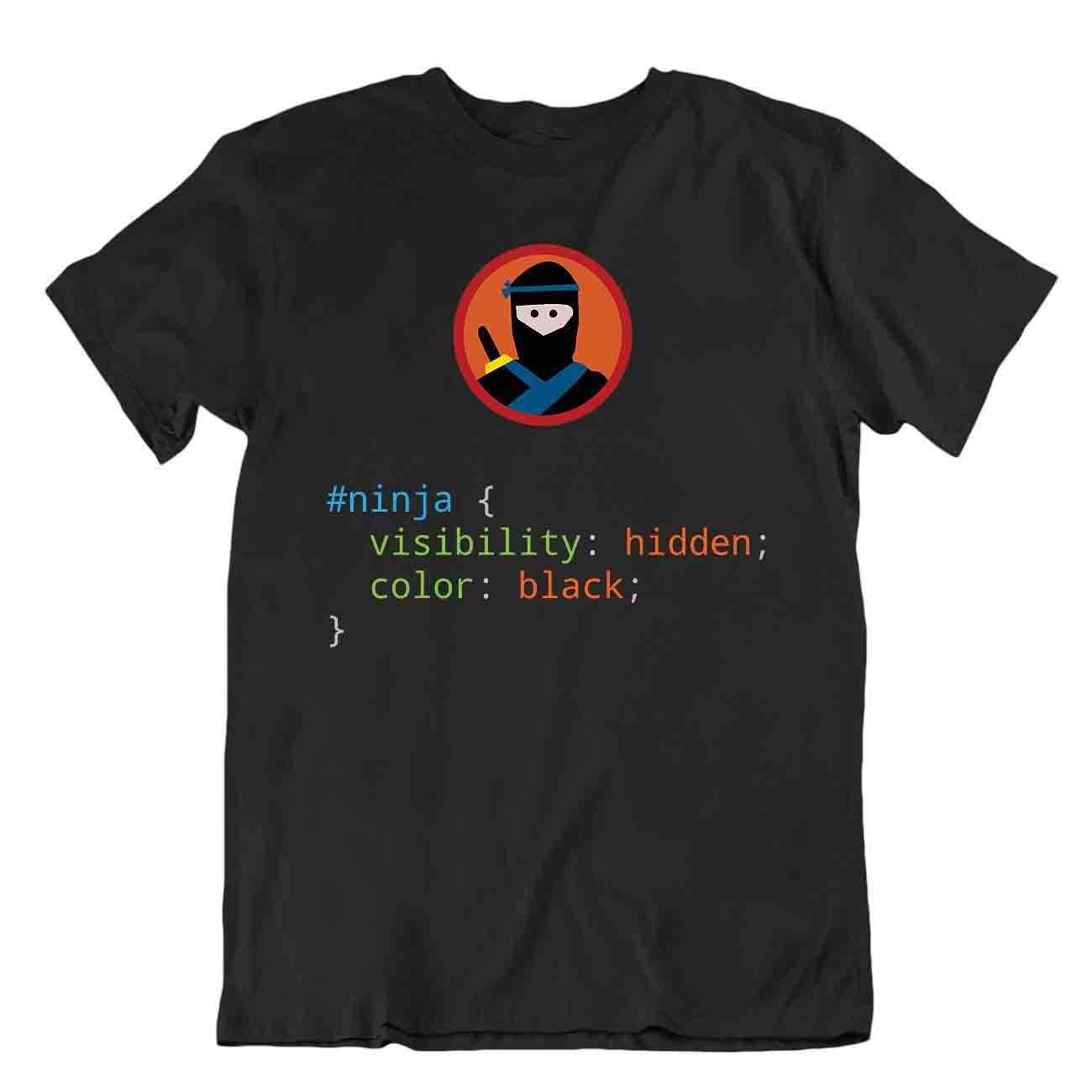 Ninja Code Tshirt Programmer T-SHIRT Computer Joke TEE Comic | eBay
