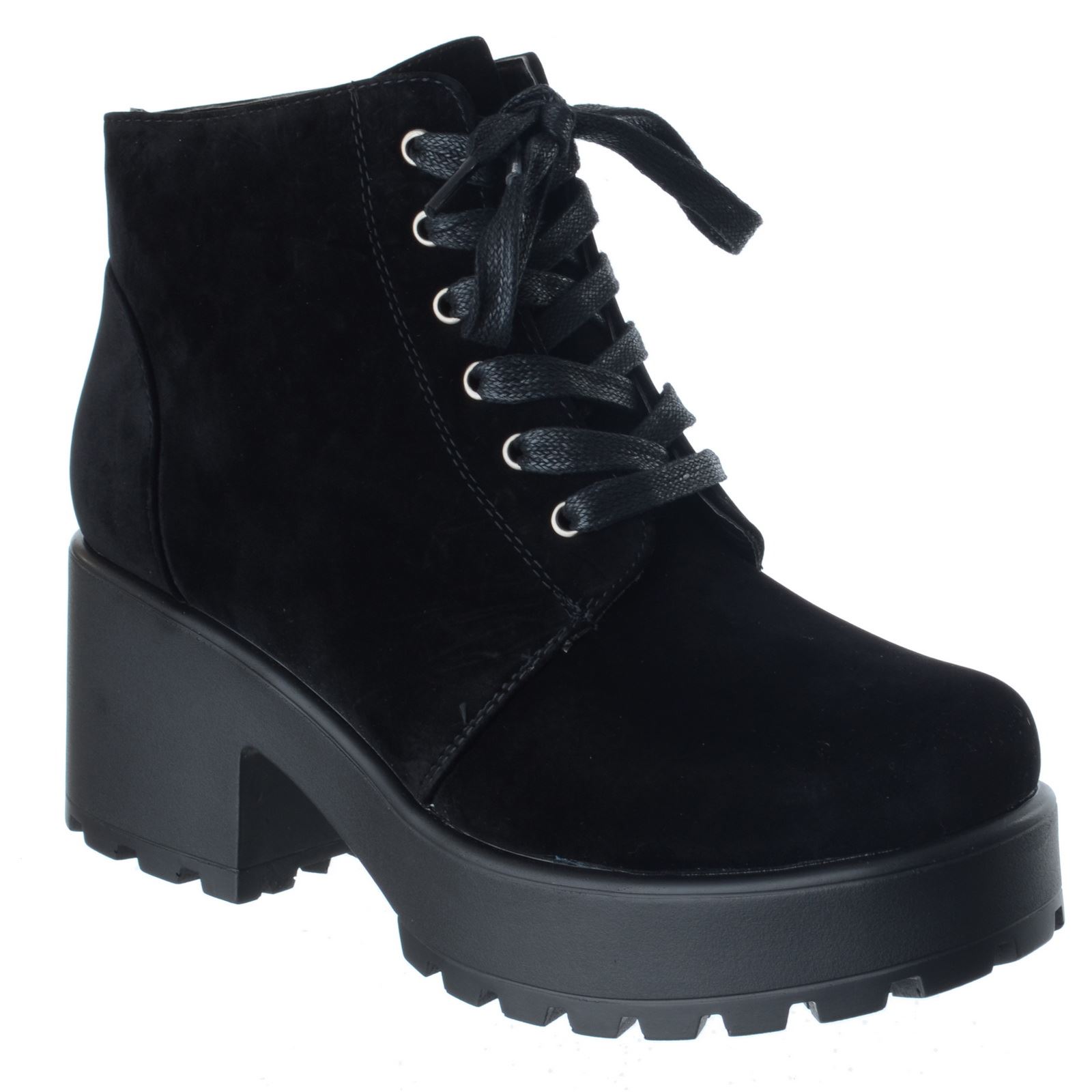 NEW WOMENS LADIES CHUNKY BLOCK MID HIGH HEEL LACE UP PLATFORM ANKLE NEW WOMENS LADIES CHUNKY BLOCK MID HIGH HEEL LACE UP PLATFORM ANKLE