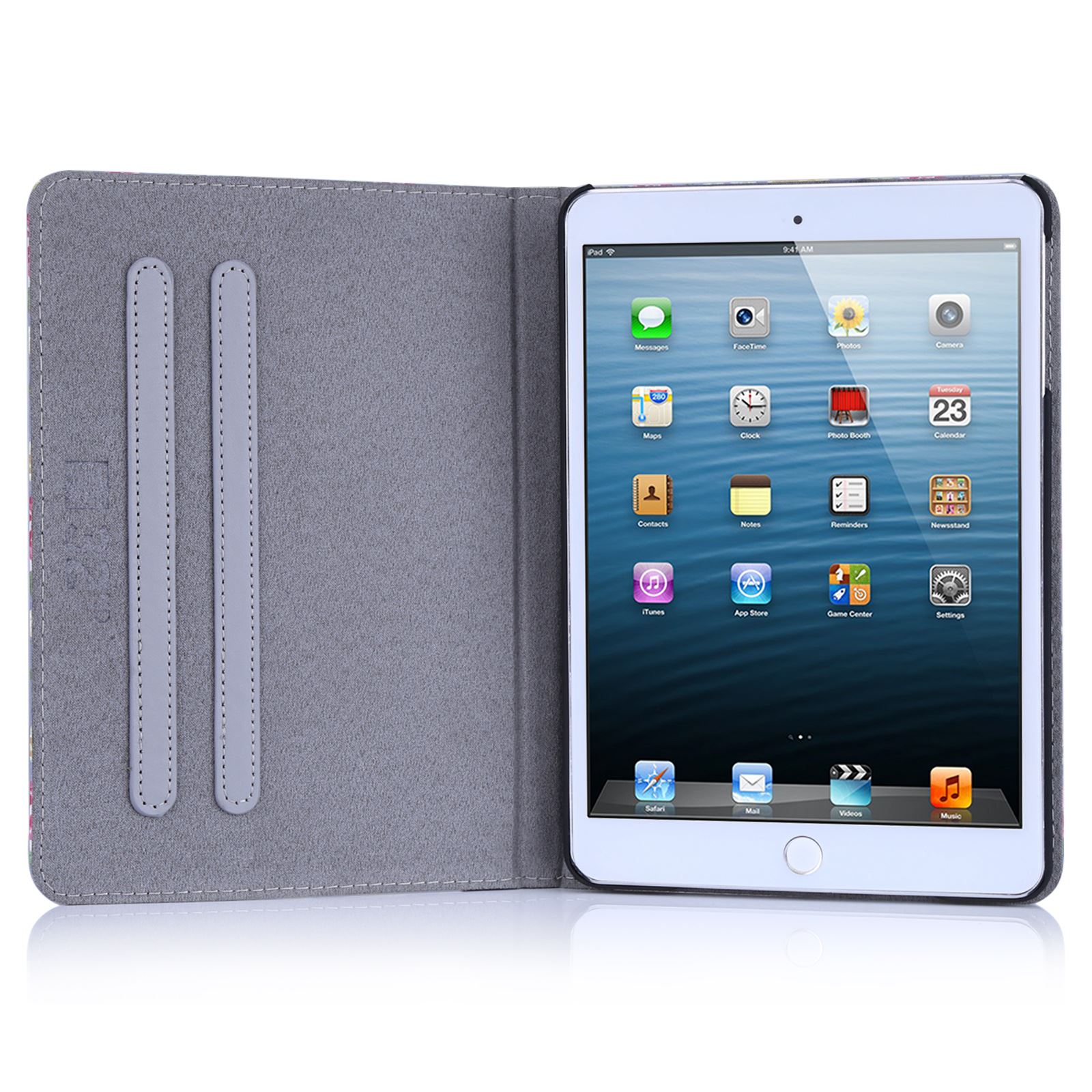 32nd Floral Series - PU Leather Folio Stand Case Cover - Apple iPad ...
