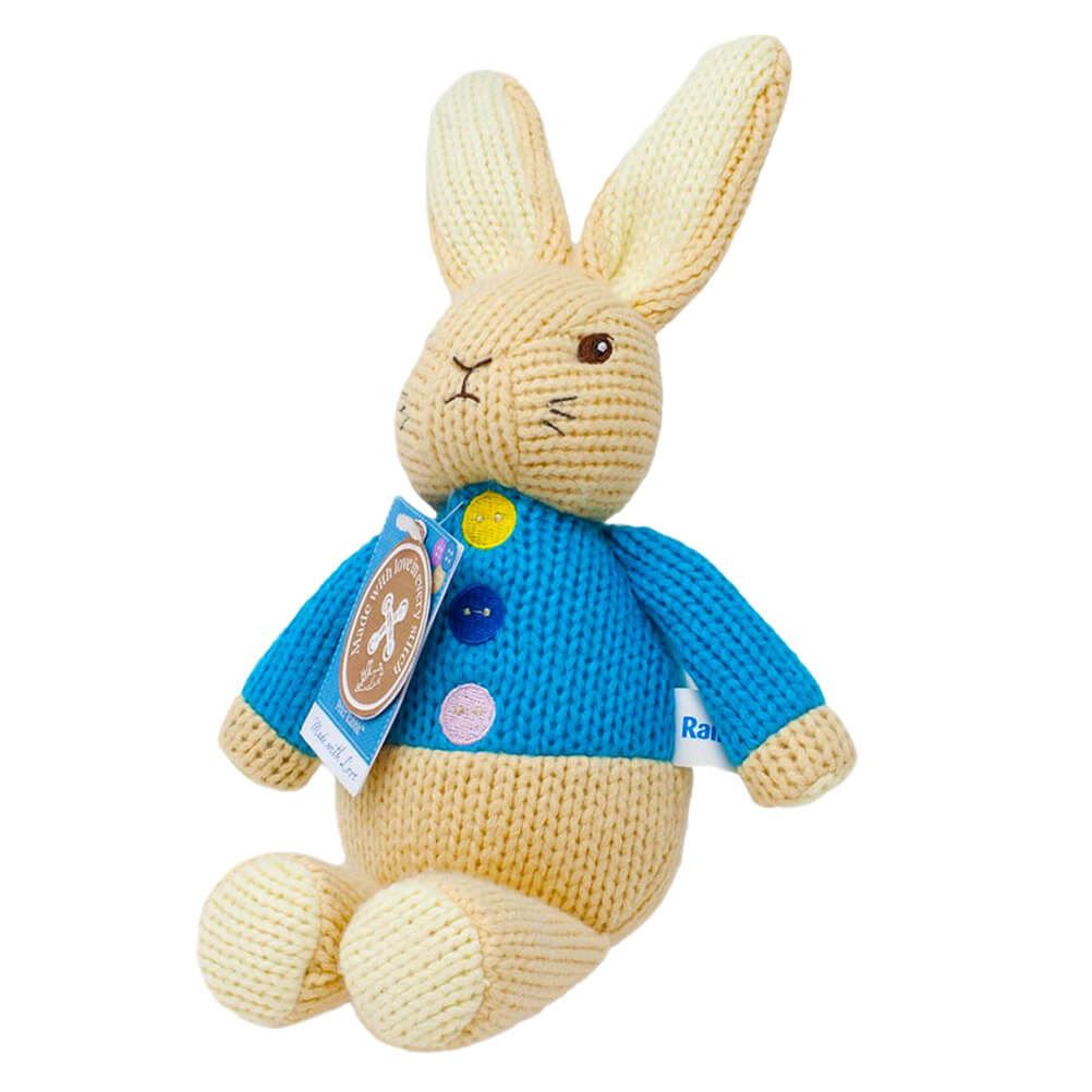 Beatrix Potter Made with Love Peter Rabbit Soft Knitted Plush Soft Toy ...
