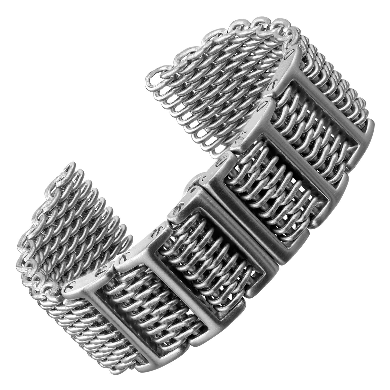 GECKOTA SHARK MESH H Link Butterfly Stainless Steel Watch Strap geckota-shark-mesh-h-link-butterfly-stainless-steel-watch-strap