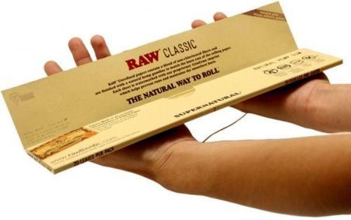 RAW 12" (Huge) Rolling Papers Classic Supernatural Unrefined Brand New ...