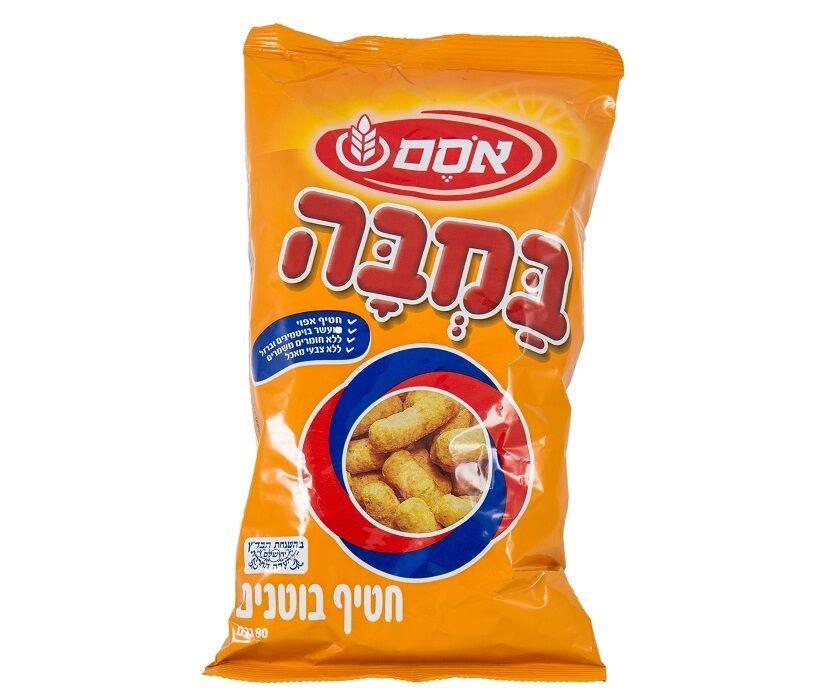 Bamba Osem, Israeli Peanut Butter Snack Puffs All Natural, Original ...
