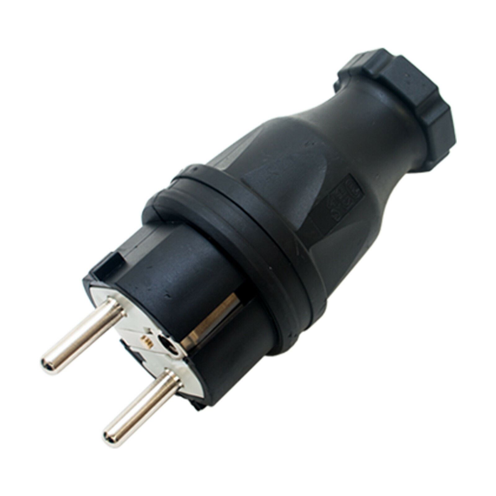 PCE Heavy Duty European Shuko Plug. All Countries, Dual Earthing Euro ...